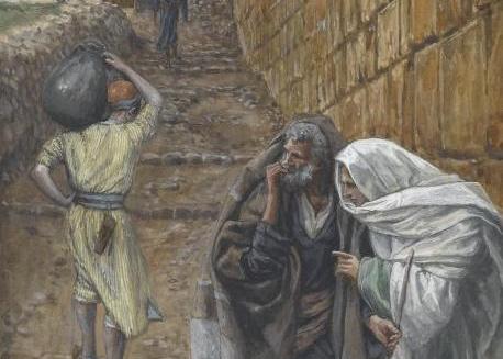 L'homme à la cruche - prolepse prophétique | Au Large Biblique