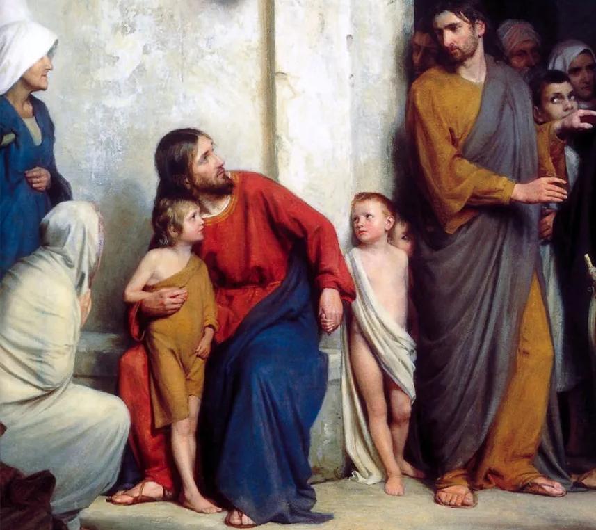 Jésus Les Enfants Et Le Royaume Lc 18 15 17 Au Large Biblique